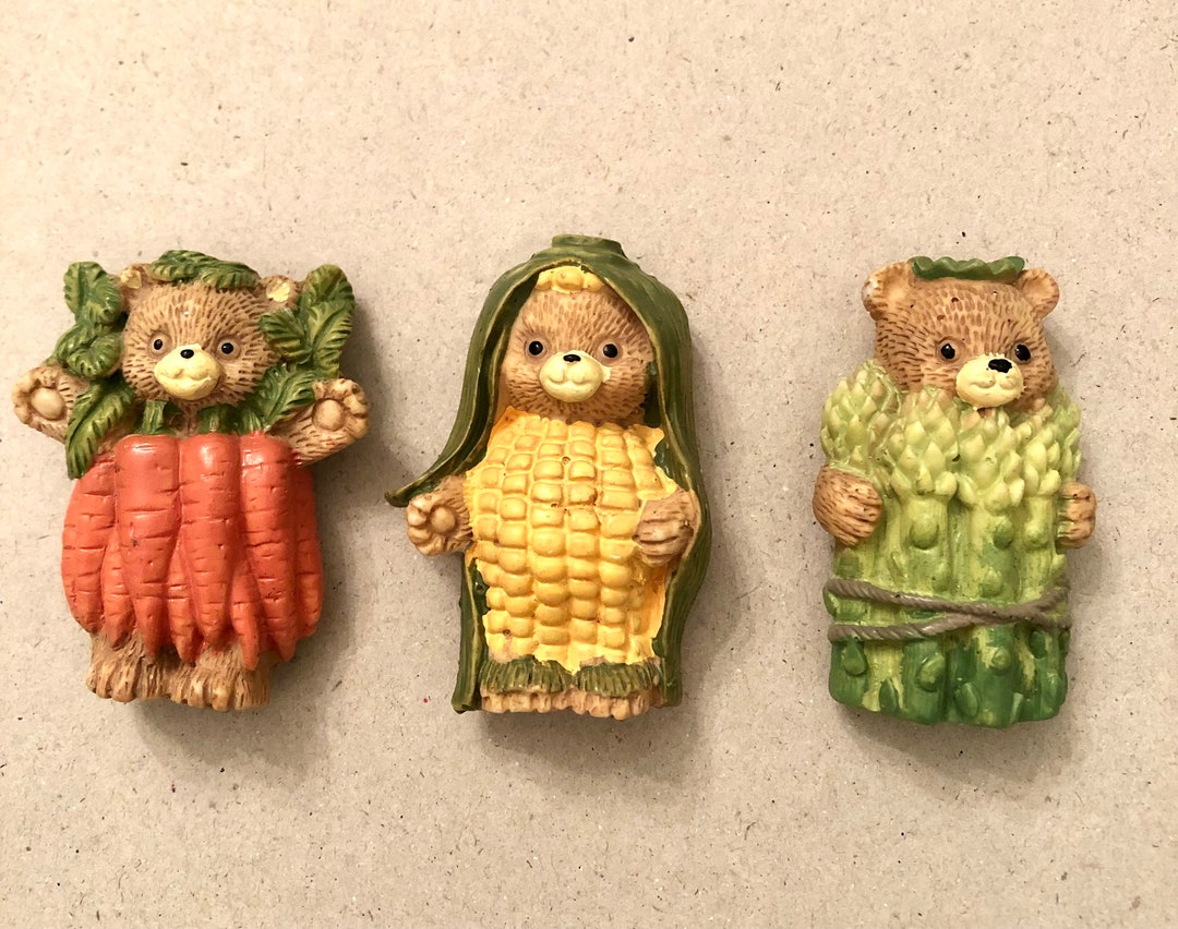 Vintage Enesco Lucy Riggs Teddy Bears Figurine Vegetable Bear ...
