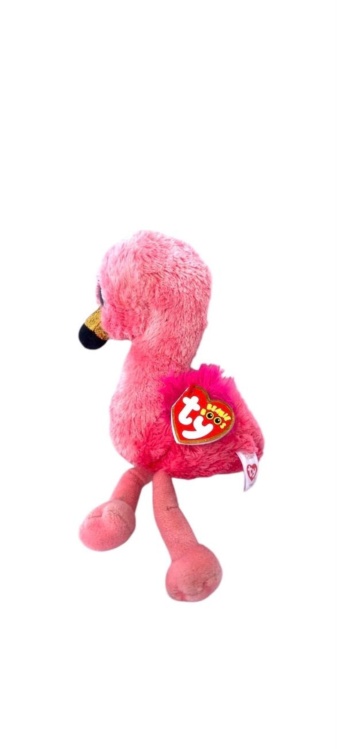 Ty Beanie Boo Gilda Pink Flamingo Vintage Collectable Beanie Plush Toy ...