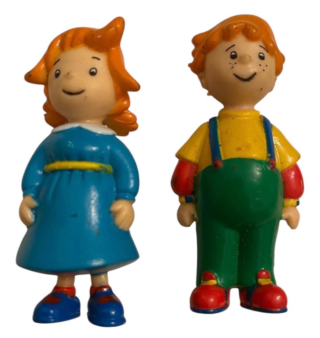 Caillou Mini PVC Vintage Rosie and Caillou Figures - Etsy