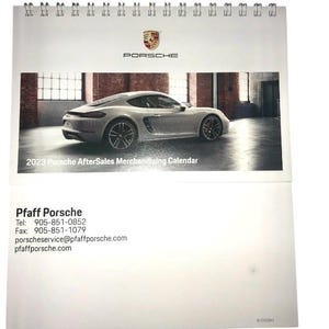 2023 Porsche Aftersales Merchandising Wall and Table Calendars , Pfaff ...