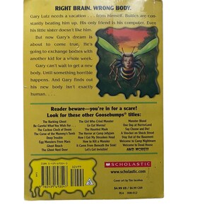Goosebumps ~why I'm Afraid of Bees ~ by R. L. Stine ~ Paperback Vintage ...