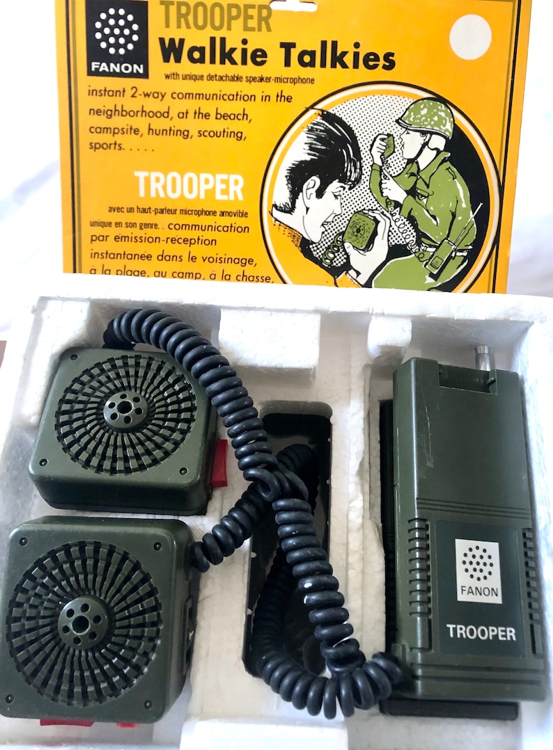 Fanon Trooper Walkie Talkies With Unique Detachable Speaker Microphone ...
