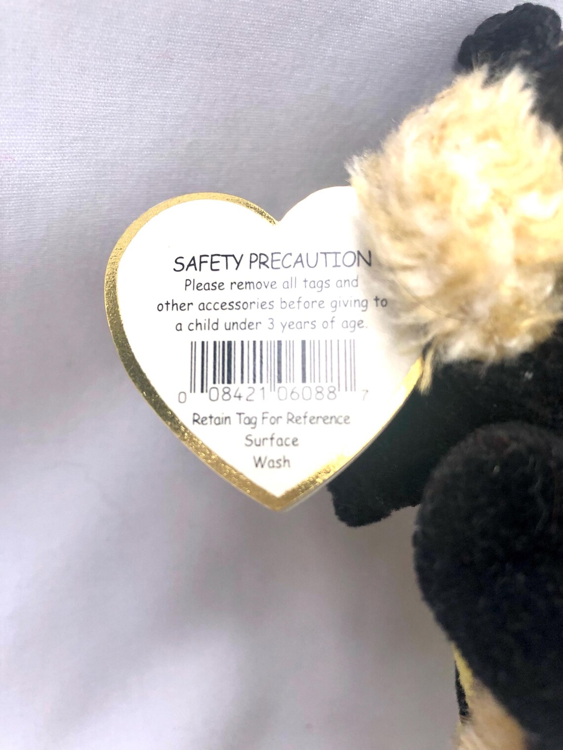 TY Beanie Baby Attic Treasures Beezee Bee Bear Plush Stuffed Vintage ...
