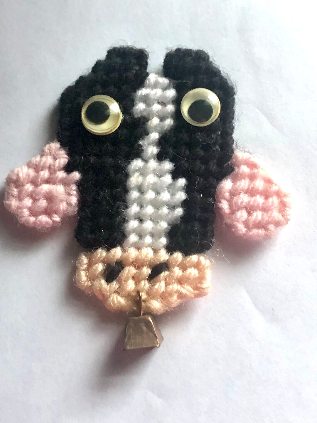 Vintage Cow Crochet Refrigerator Magnet - Etsy