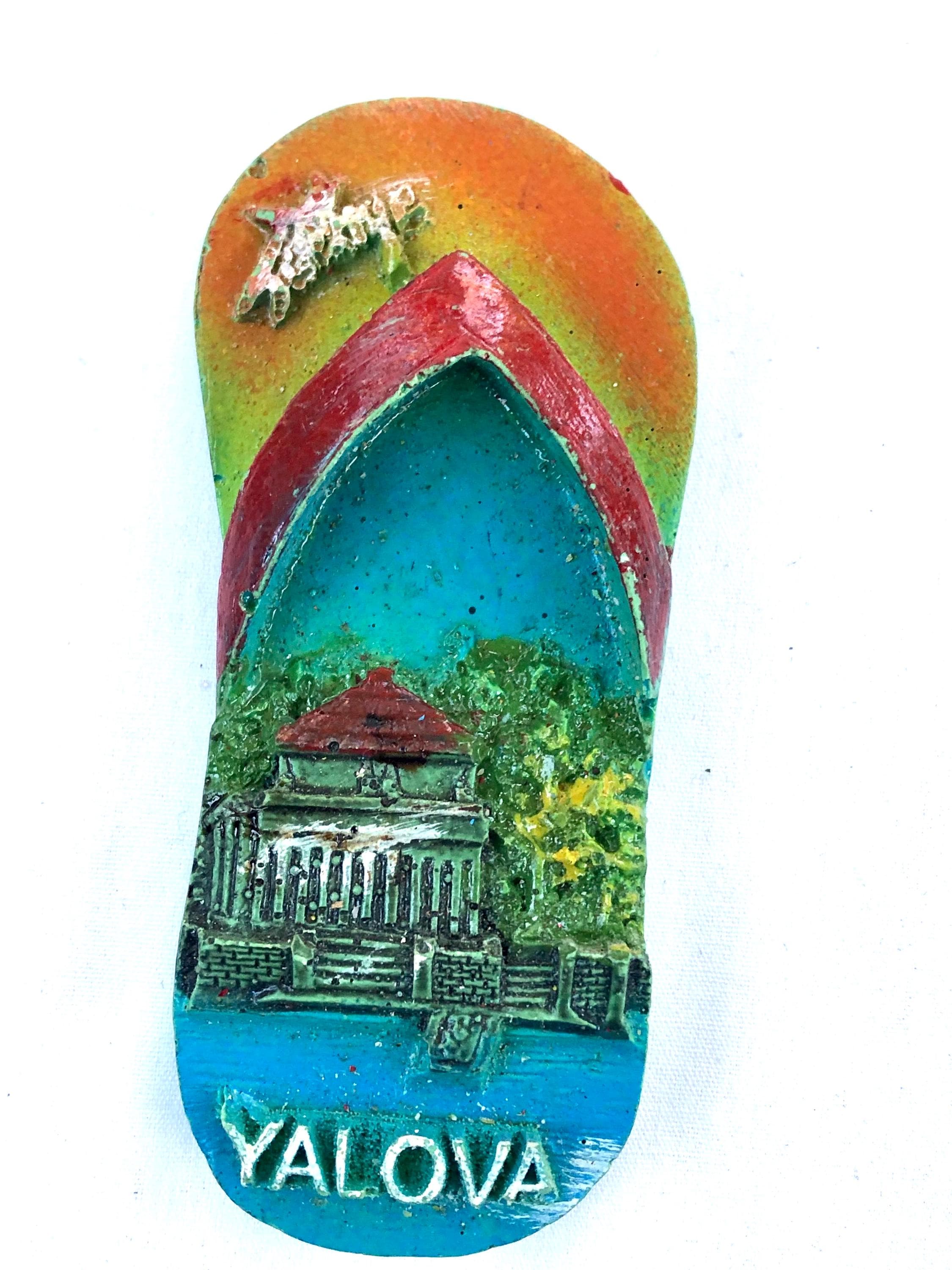 Yalova Turkey Refrigerator Magnet ~ Flip Flop Shoe Magnet Souvenir ...