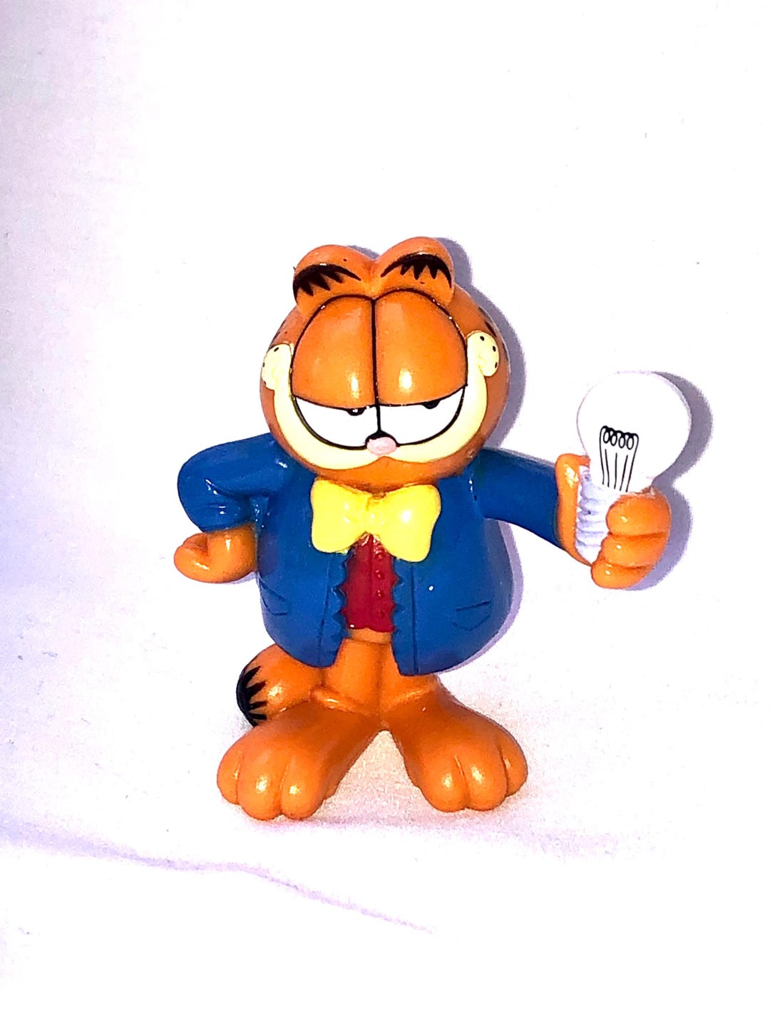 Garfield as Thomas Alva Edison Light Bulb Vintage Figure - Etsy
