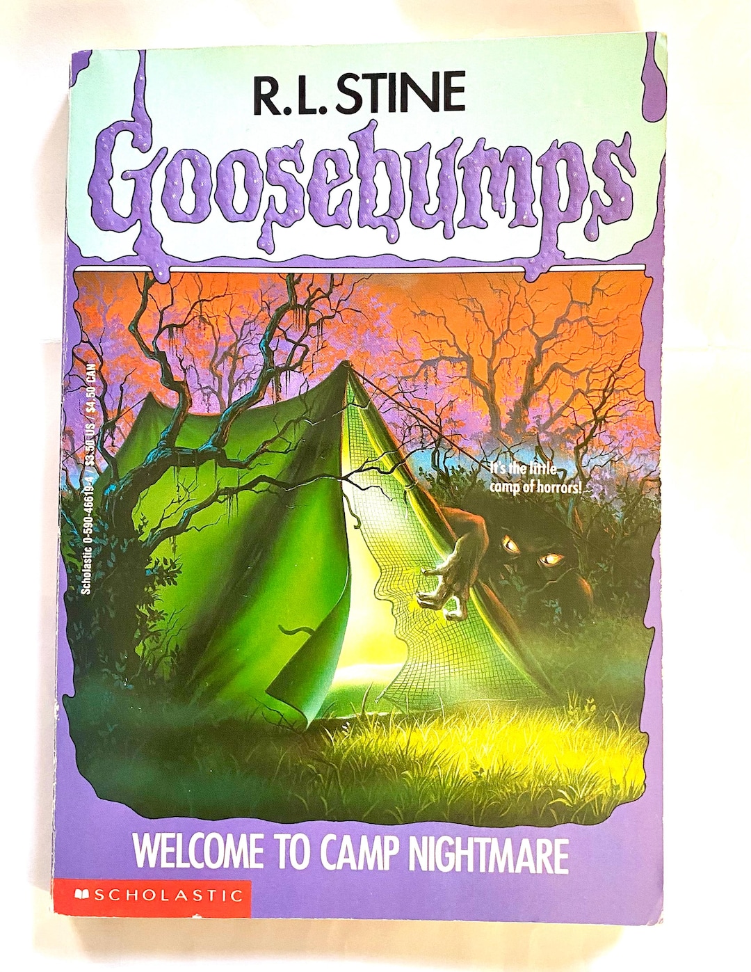 Goosebumps # 9 ~ Welcome to Camp Nightmare ~ by R L Stine 1993 - Etsy