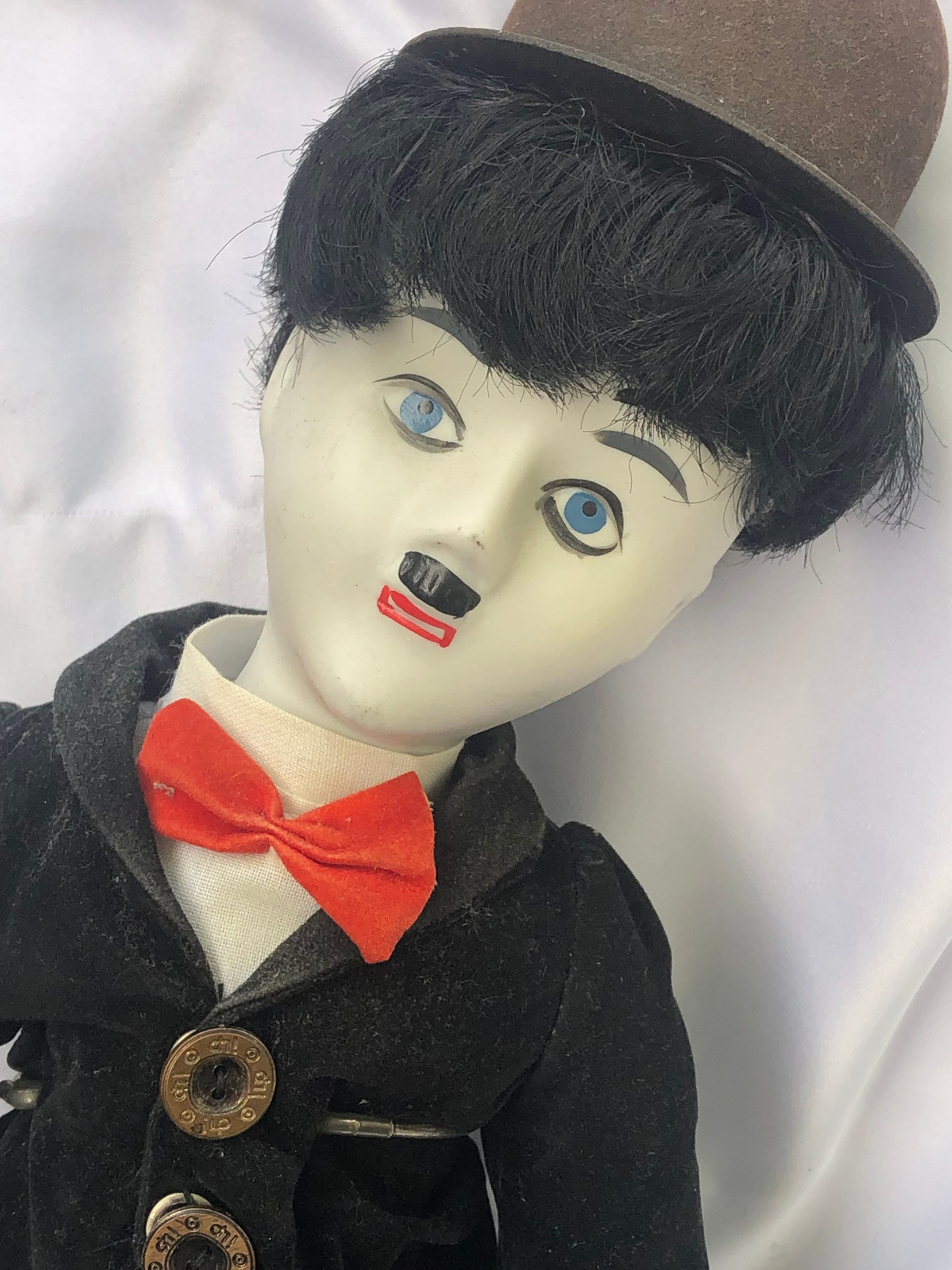 Vintage Charlie Chaplin Doll Porcelain Head Hands Feet 18 - Etsy