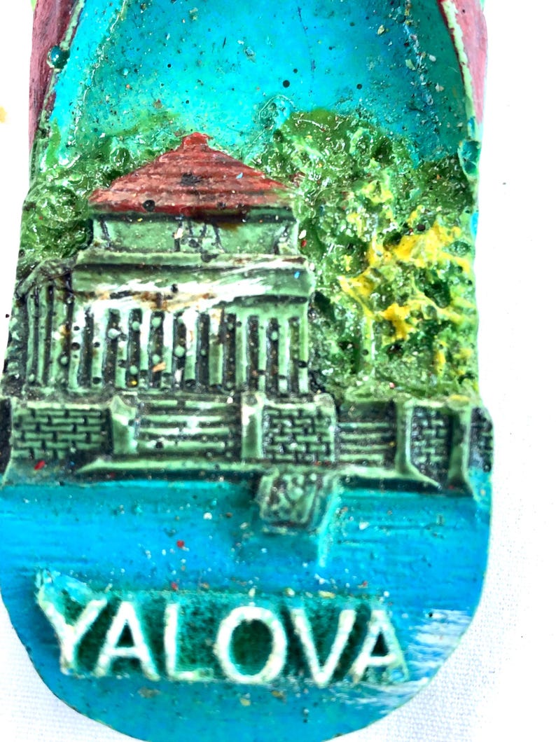 Yalova Turkey Refrigerator Magnet ~ Flip Flop Shoe Magnet Souvenir ...