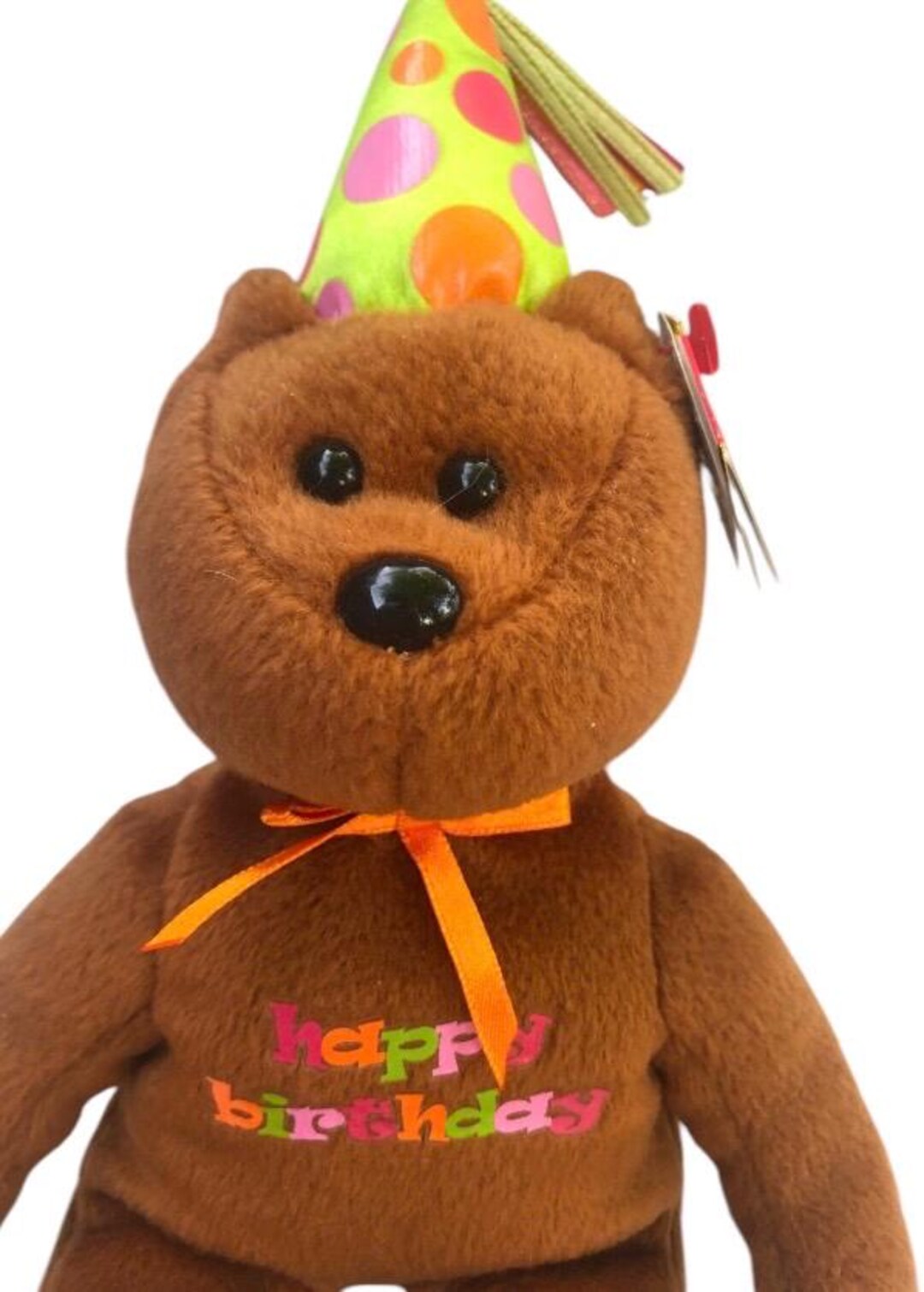 Ty Beanie Babies HAPPY BIRTHDAY Plush Bear Retired 2008 - Etsy