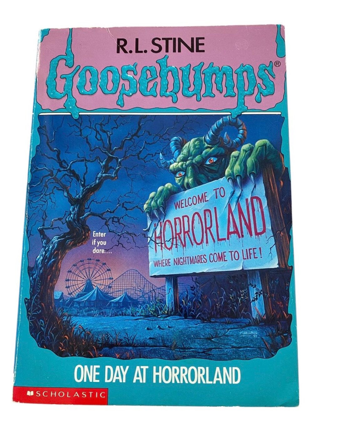 Goosebumps 16 One Day at Horrorland by R. L. Stine Vintage Book 1994 - Etsy