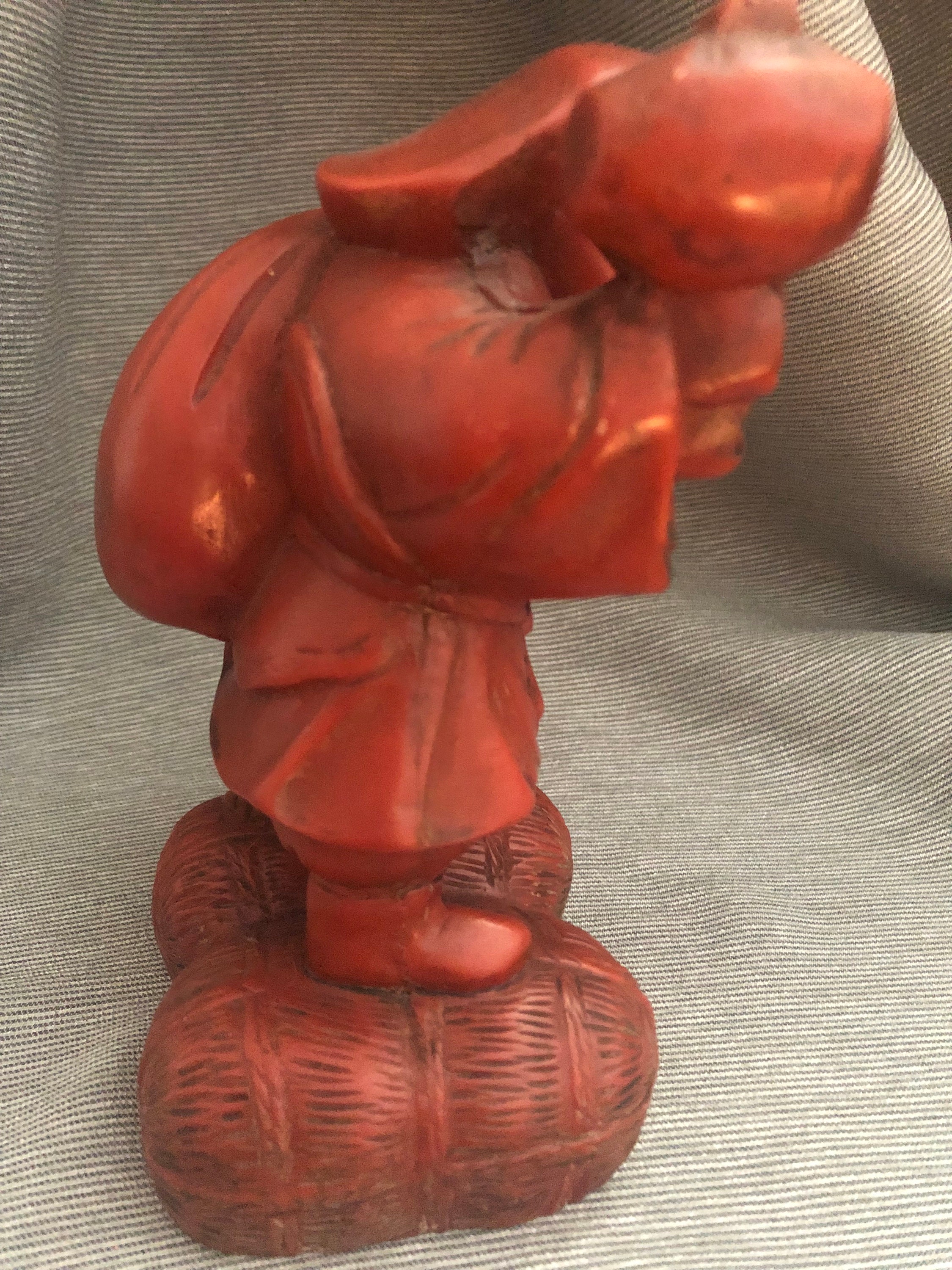 Vintage Daikoku God of Wealth Heavy Stone Very Rare Statue 7 - Etsy