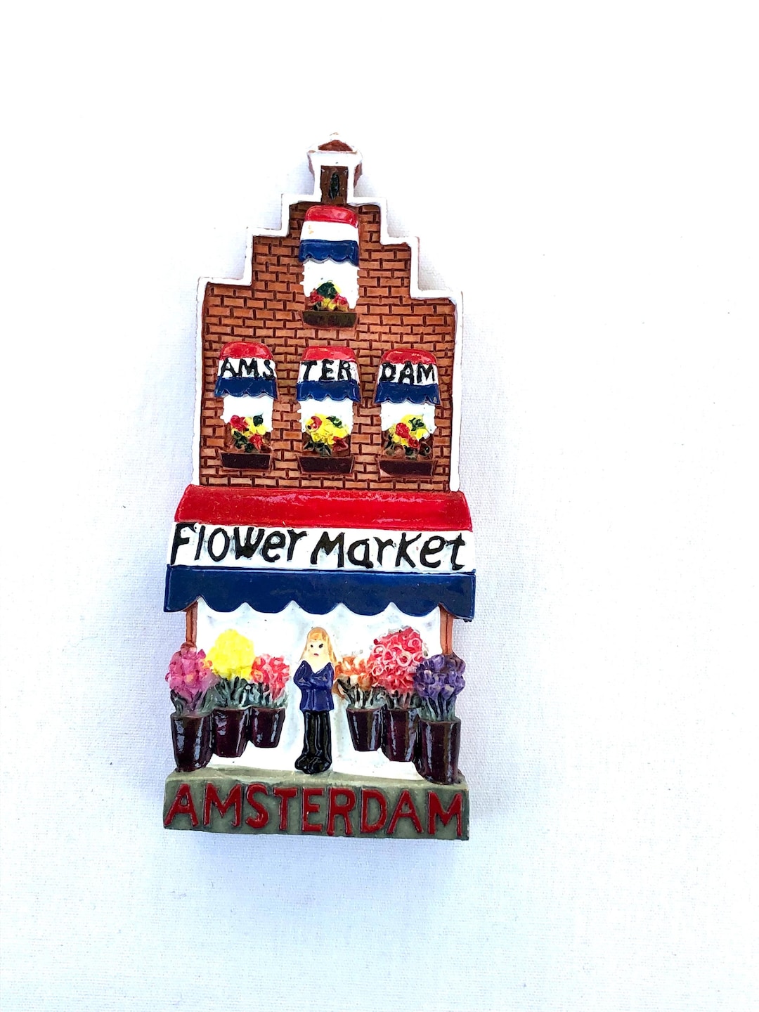 Amsterdam, Netherlands Flower Market Refrigerator Magnet ~ Vintage ...