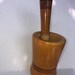 Vintage Wooden Natural Bamboo Mortar and Pestle Set - Etsy