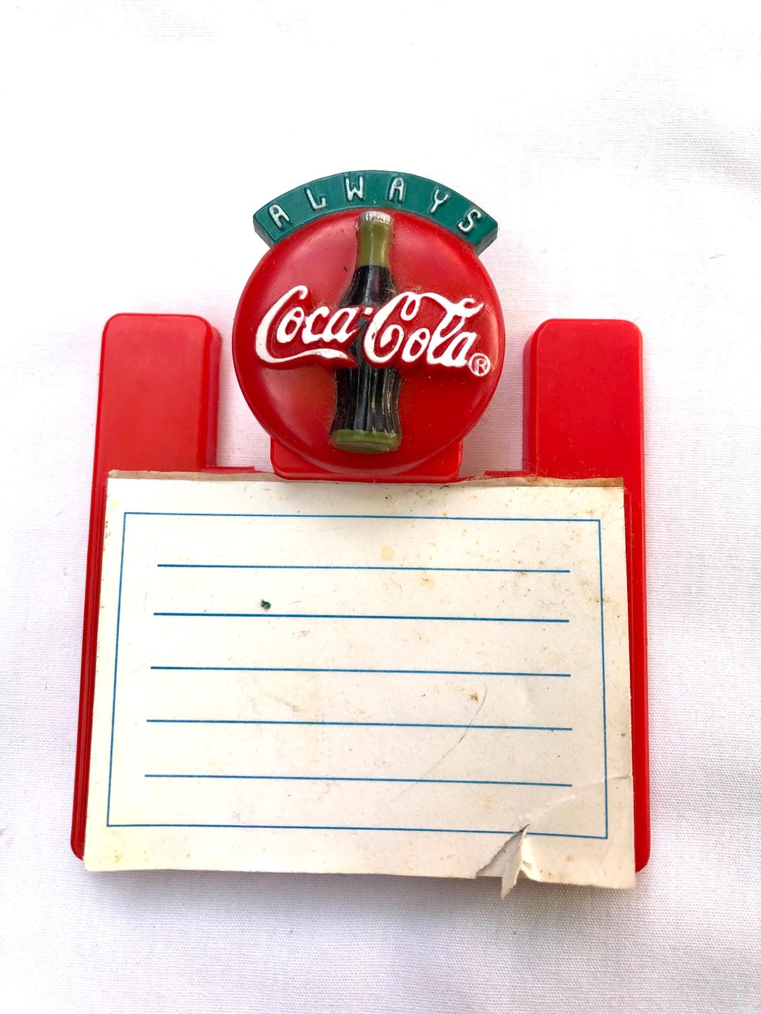 Coca Cola Note Pad Coke Vintage Refrigerator Magnet 1995 - Etsy