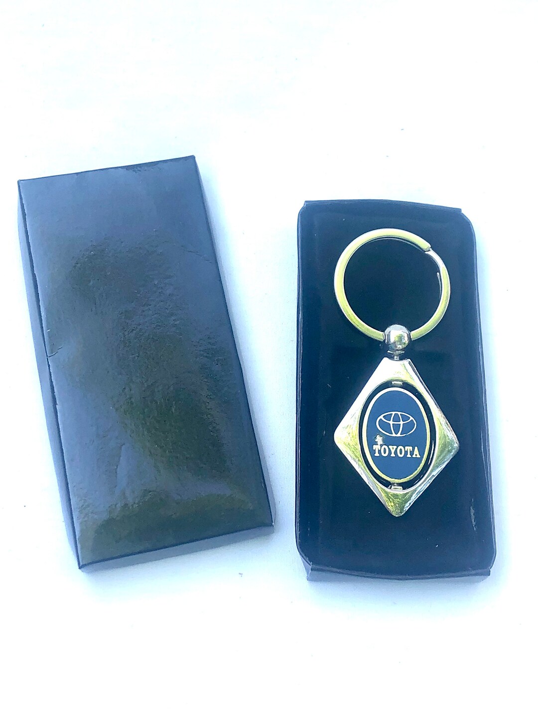 Toyota Chrome Blue Enamel Automobile Car Keychain - Etsy