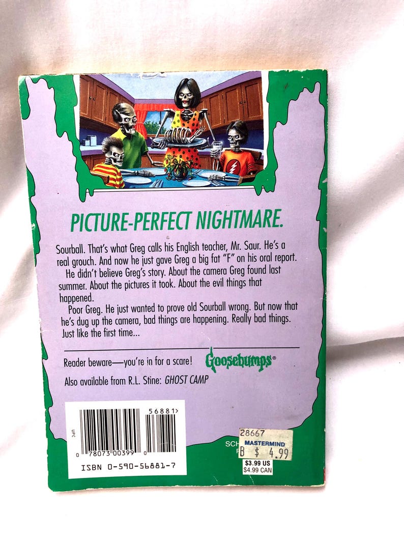 Goosebumps #44 “say Cheese and Die - Again!”, by R.L Stine , Vintage ...