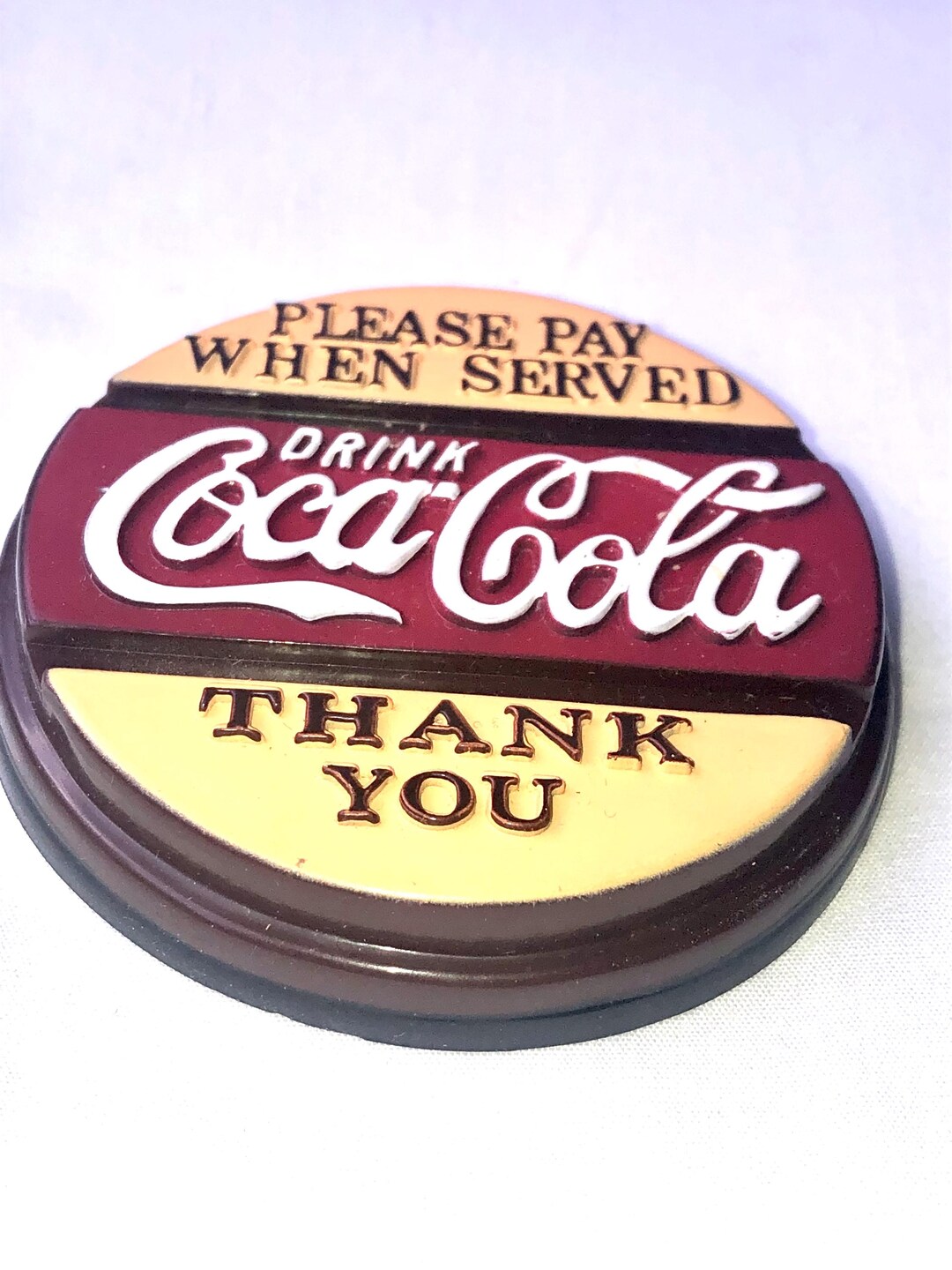 Coca Cola Thank You Please Pay When Served 1996 Vintage Refrigerator ...
