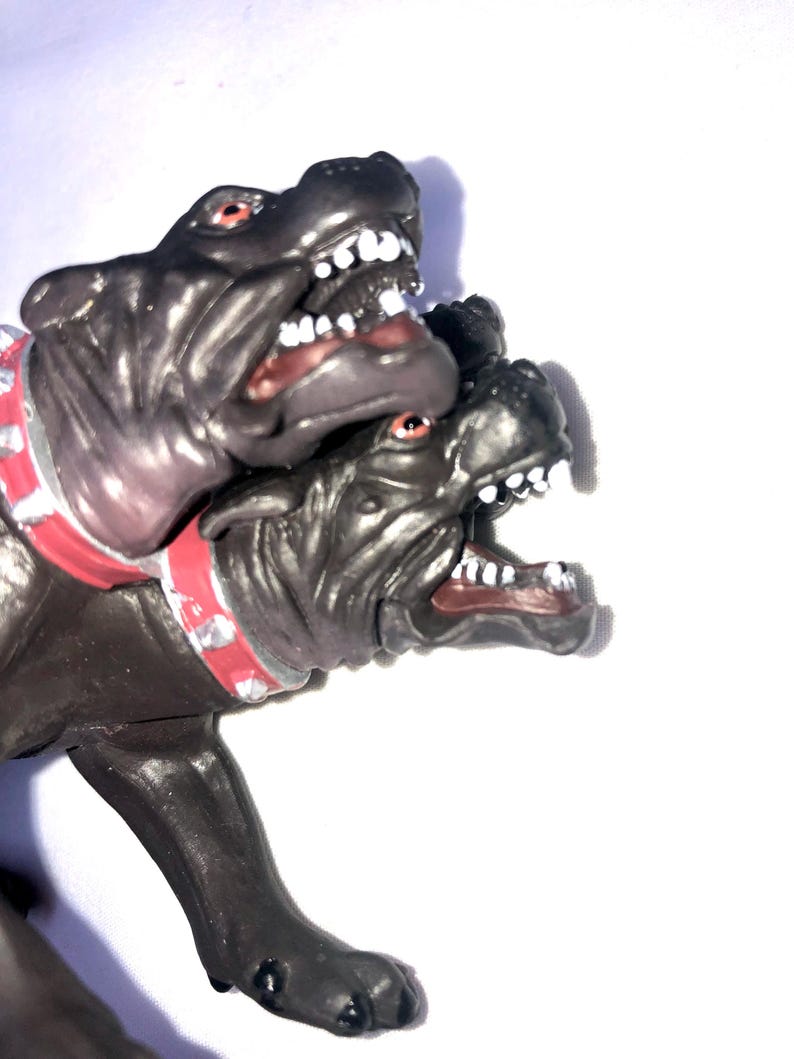 Papo Cerberus Fantasy Three Headed Dog Monster Model Mythology Vintage ...