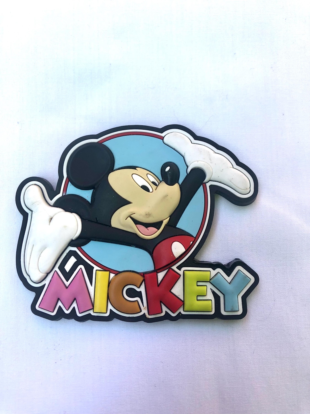 Disney Mickey Mouse Refrigerator Magnet, Vintage Rubber Fridge Magnet ...