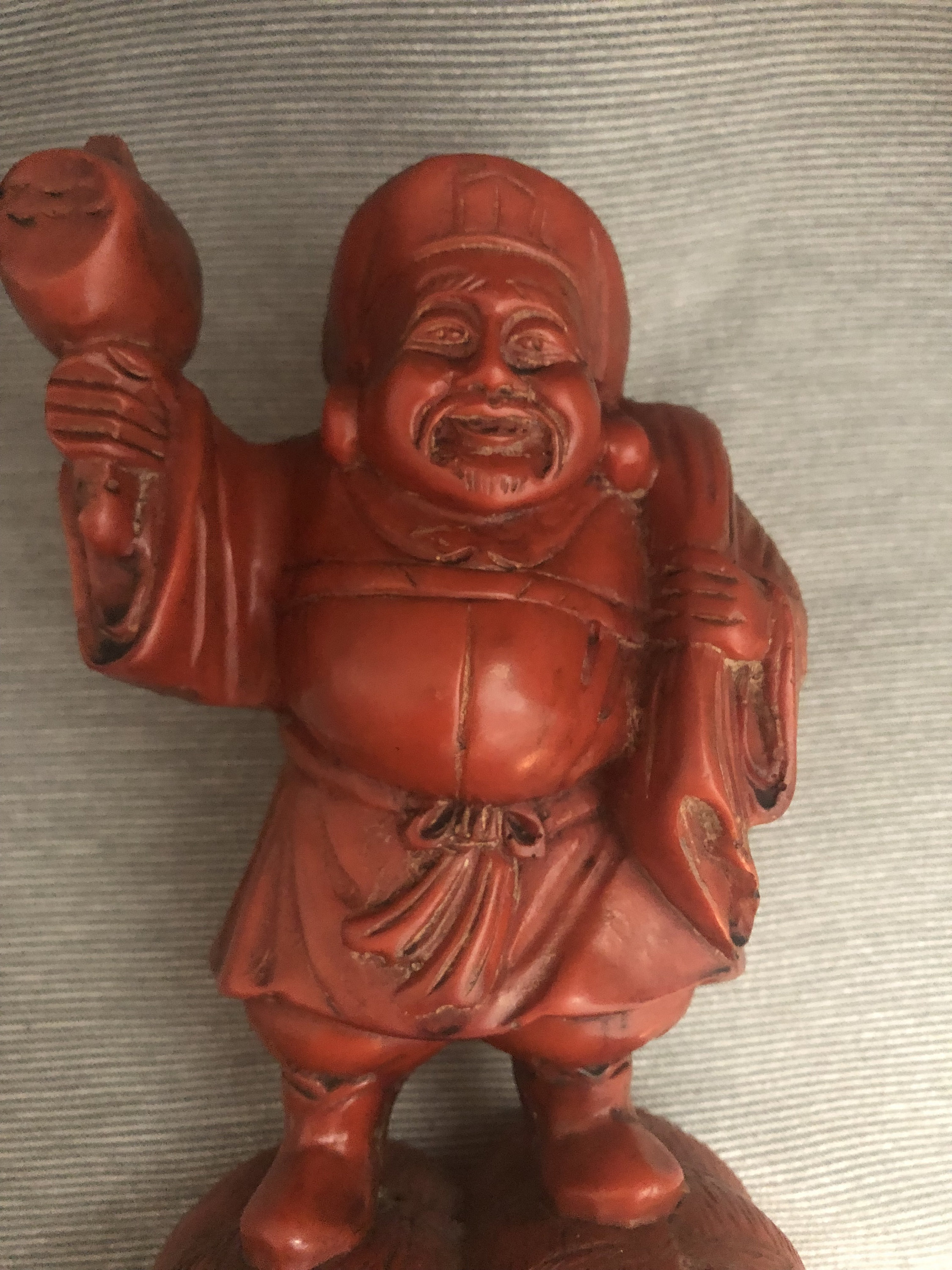 Vintage Daikoku God of Wealth Heavy Stone Very Rare Statue 7 - Etsy