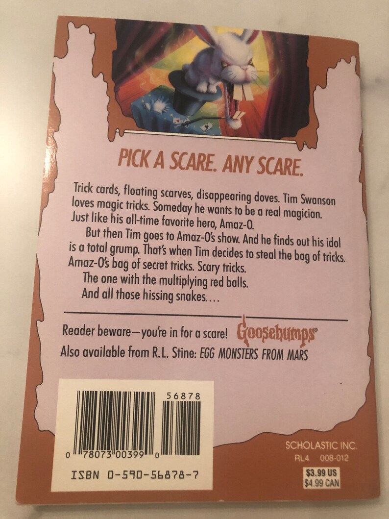 Goosebumps bad Hare Day R.l.stine Vintage Book 41, Scholastic, Apple ...