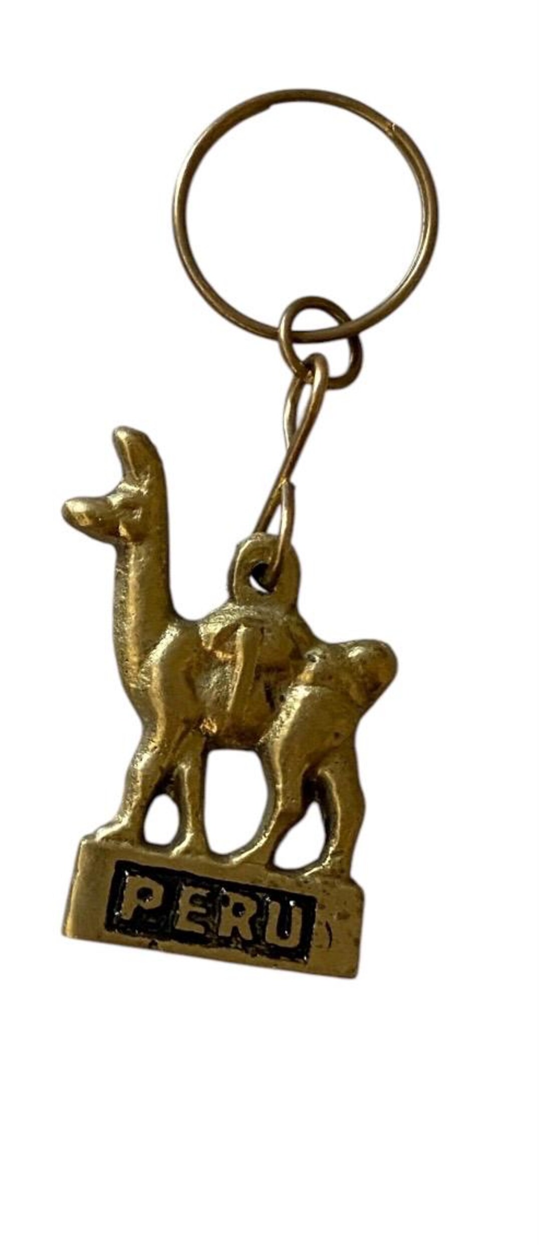 Llama Peru Vintage Keychain South America Souvenir - Etsy