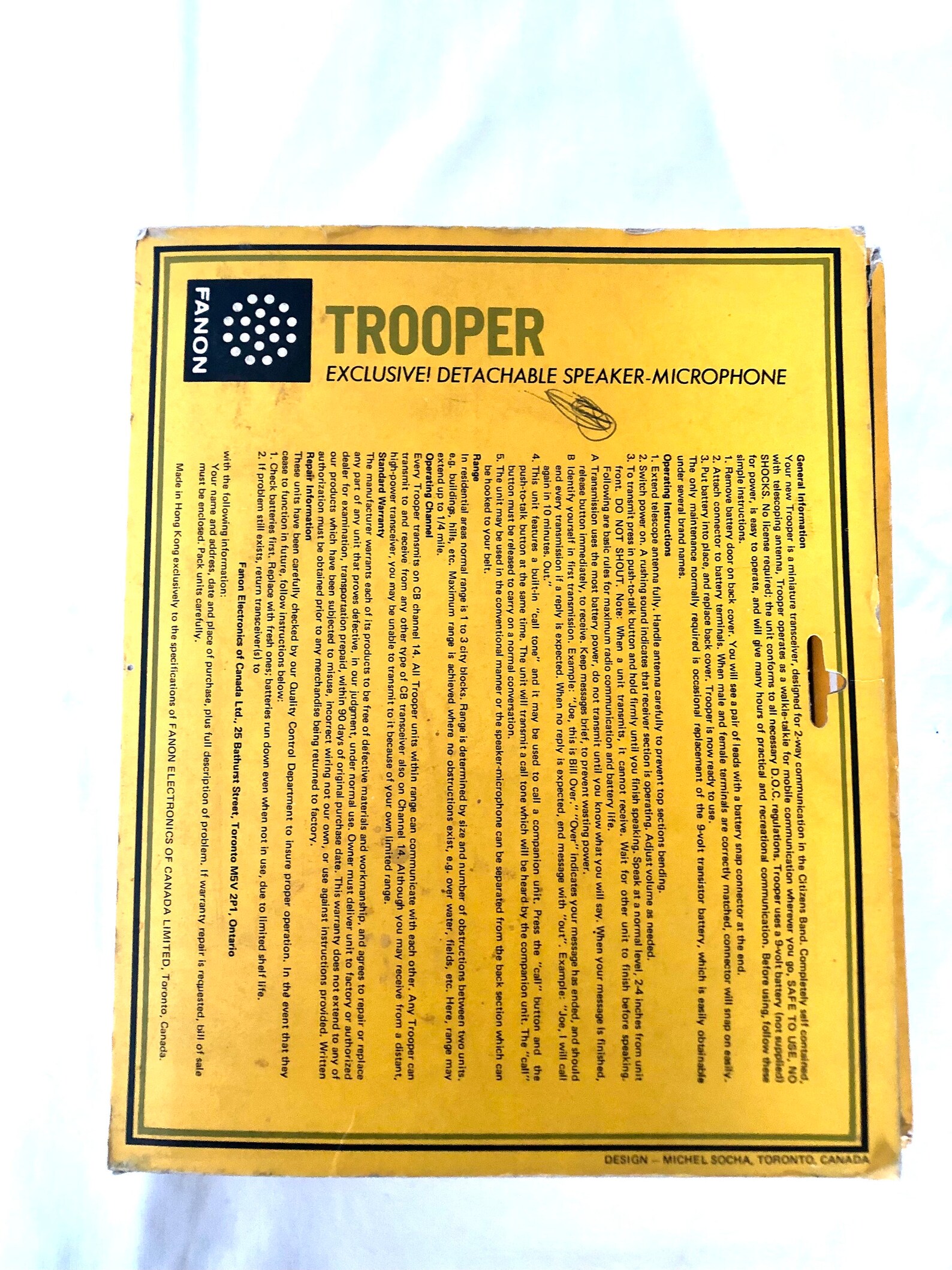 Fanon Trooper Walkie Talkies With Unique Detachable Speaker Microphone ...