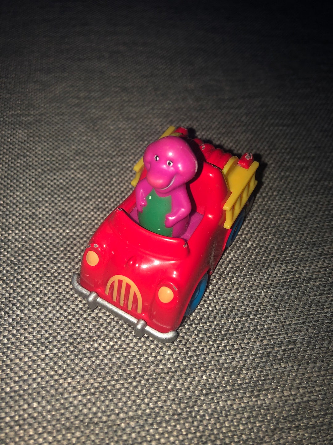 Vintage Barney Lyons Group Fire Truck Engine Dinosaur Die Cast Car 1993 ...