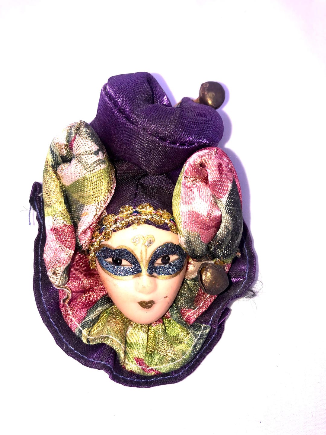 Vintage Ceramic Jester Doll Handcrafted Refrigerator Magnet - Etsy