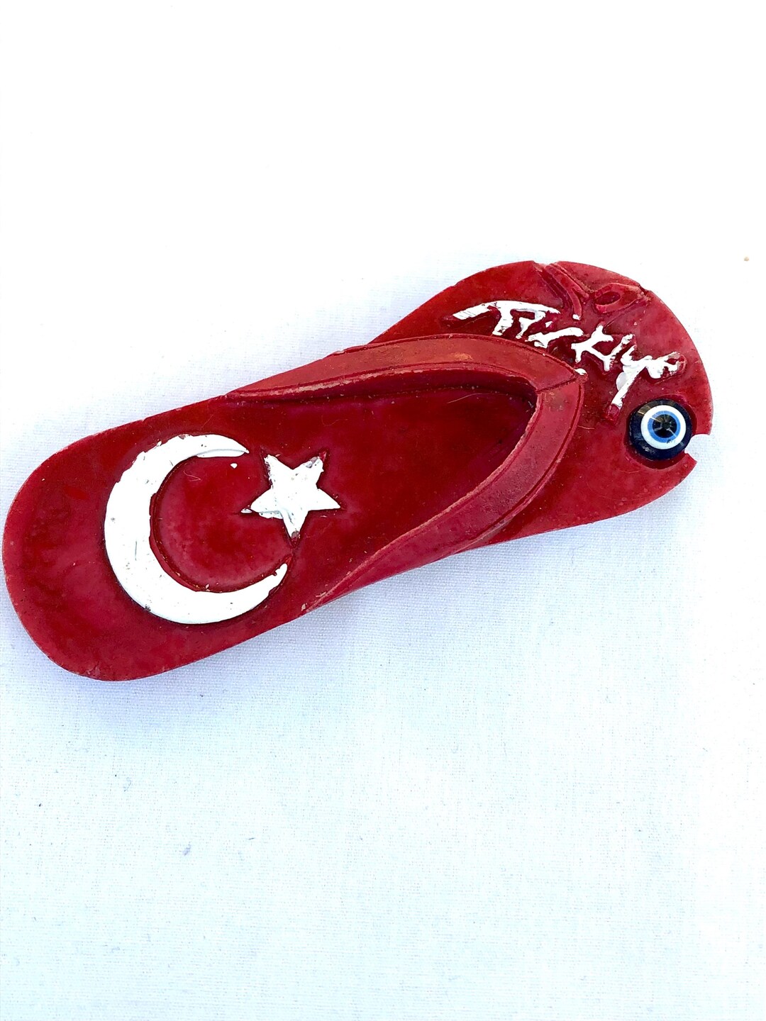 Turkey Refrigerator Magnet ~ Flip Flop Shoe Vintage Fridge Magnet ...