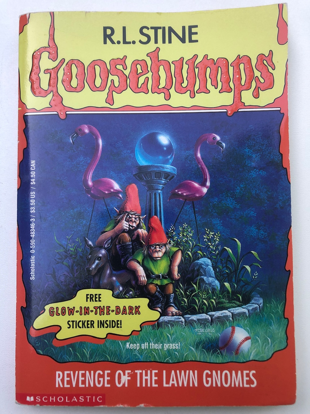 Goosebumps Vintage Book # 34 Revenge of the Lawn Gnomes R.L. Stine 1st ...