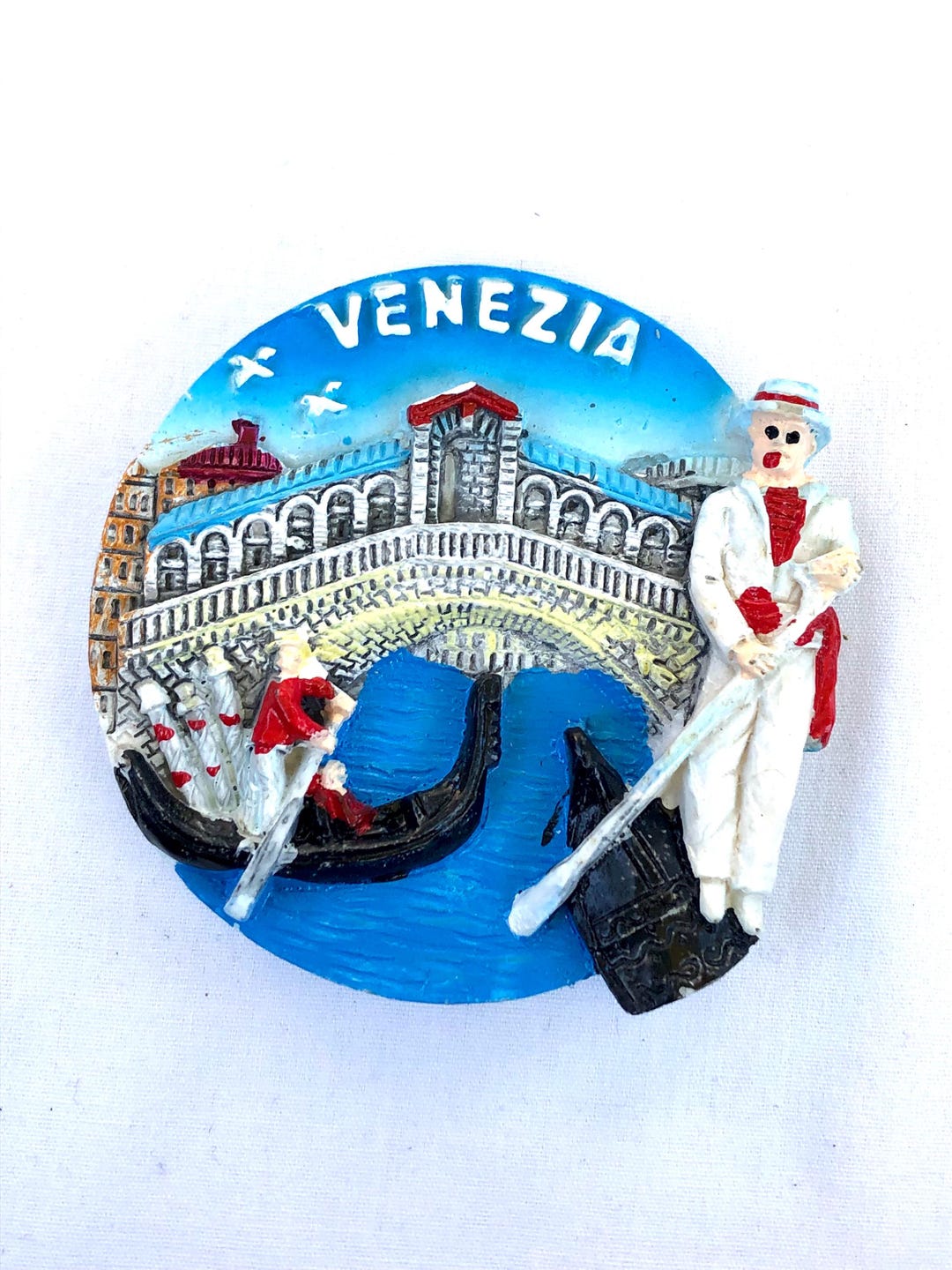 Italy Venice Venezia Gondola Fridge Magnet Travel Souvenir , Vintage ...