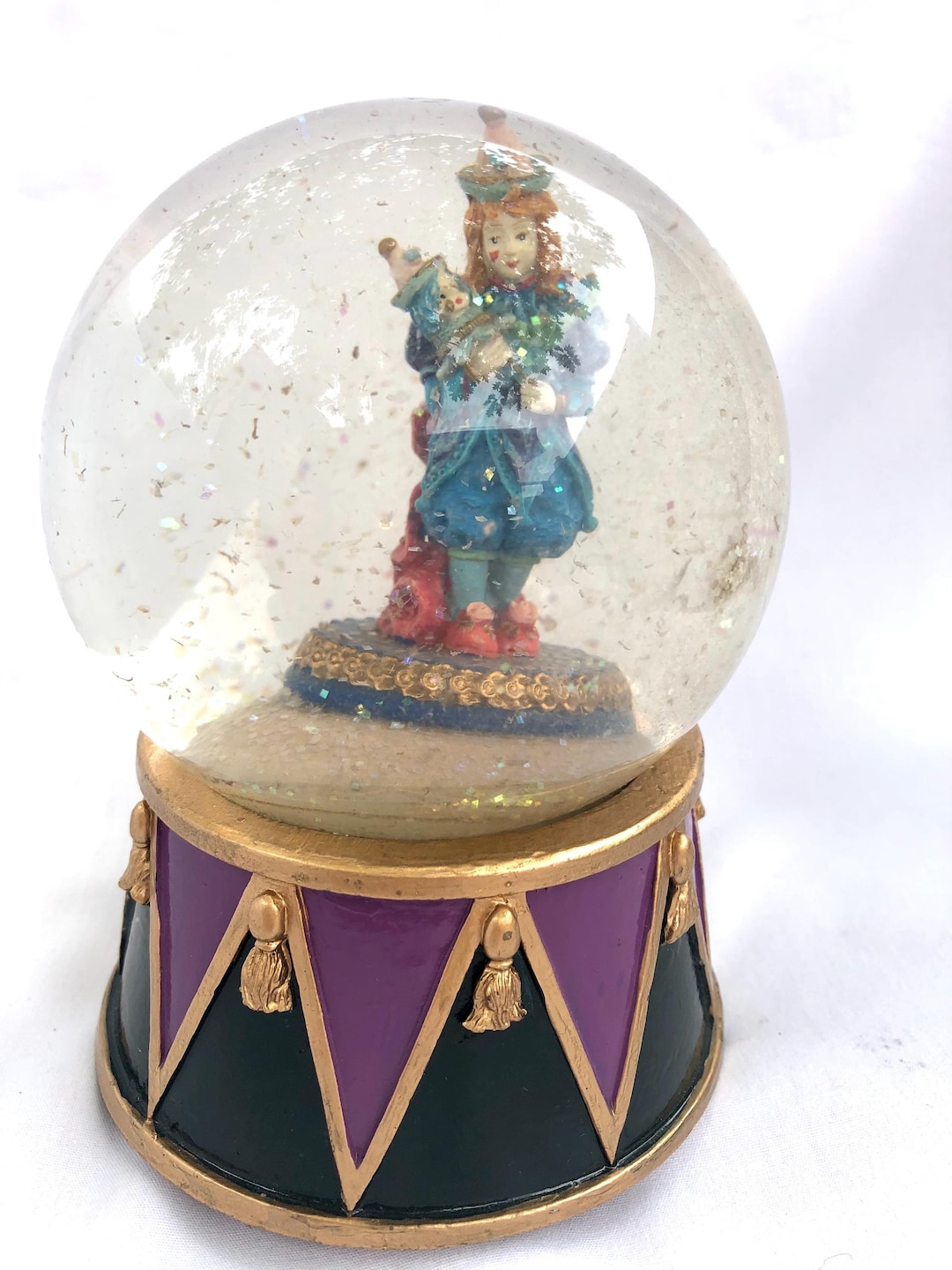 Musical Snow Globe Circus Clown Arlequin Everybody Loves Somebody ...