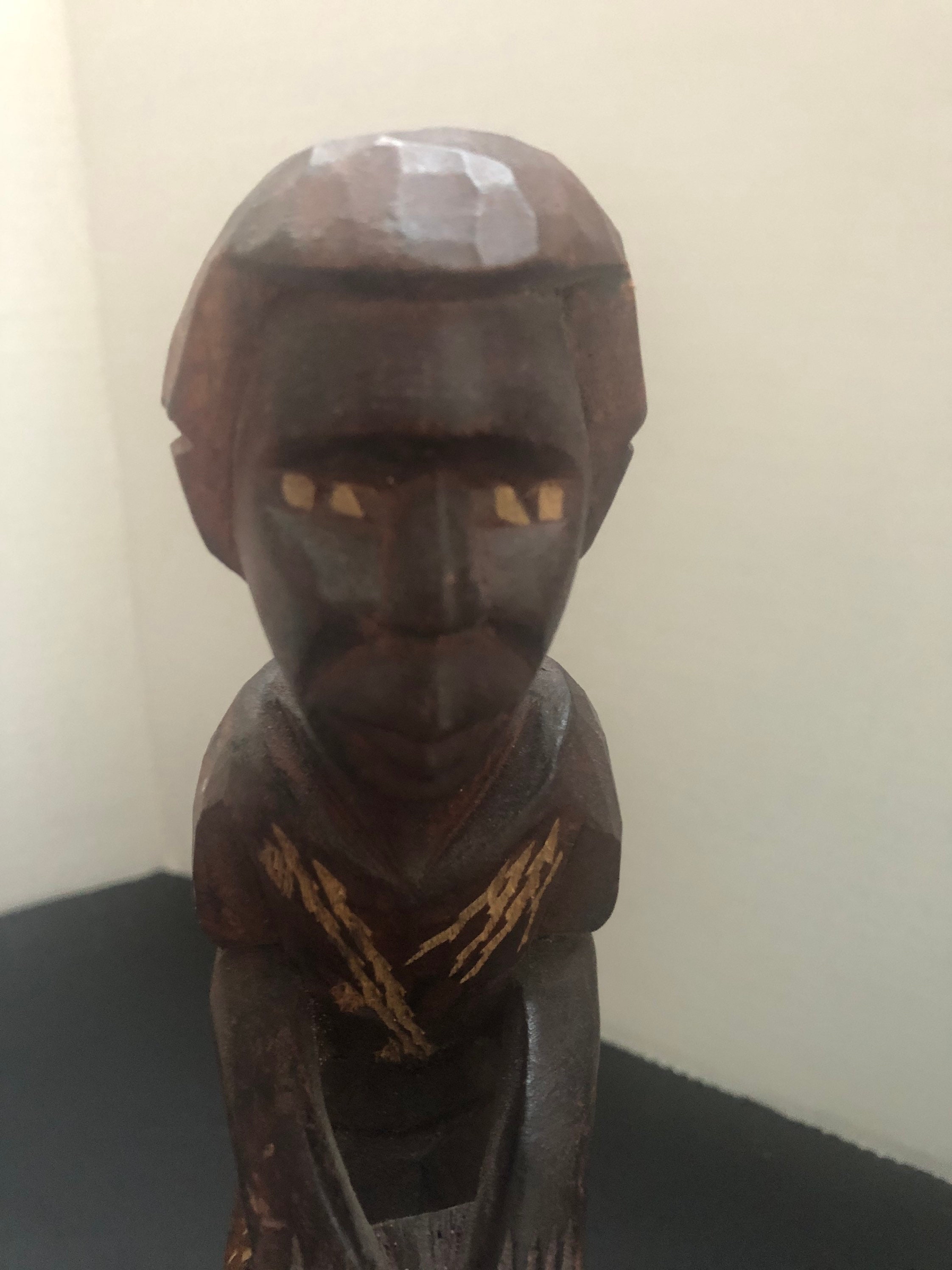 African Man Playing Drum Vintage Hand Carved Wooden Statue - Etsy