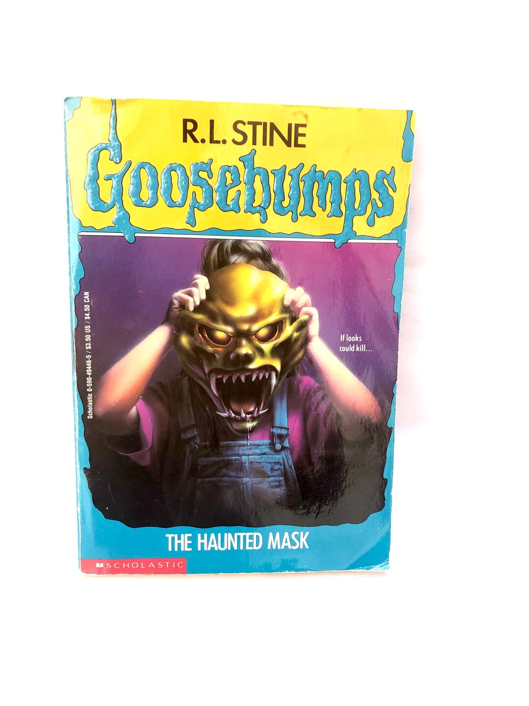 Goosebumps Book #11 the Haunted Mask , by R.L. Stine 1993 Vintage Book ...