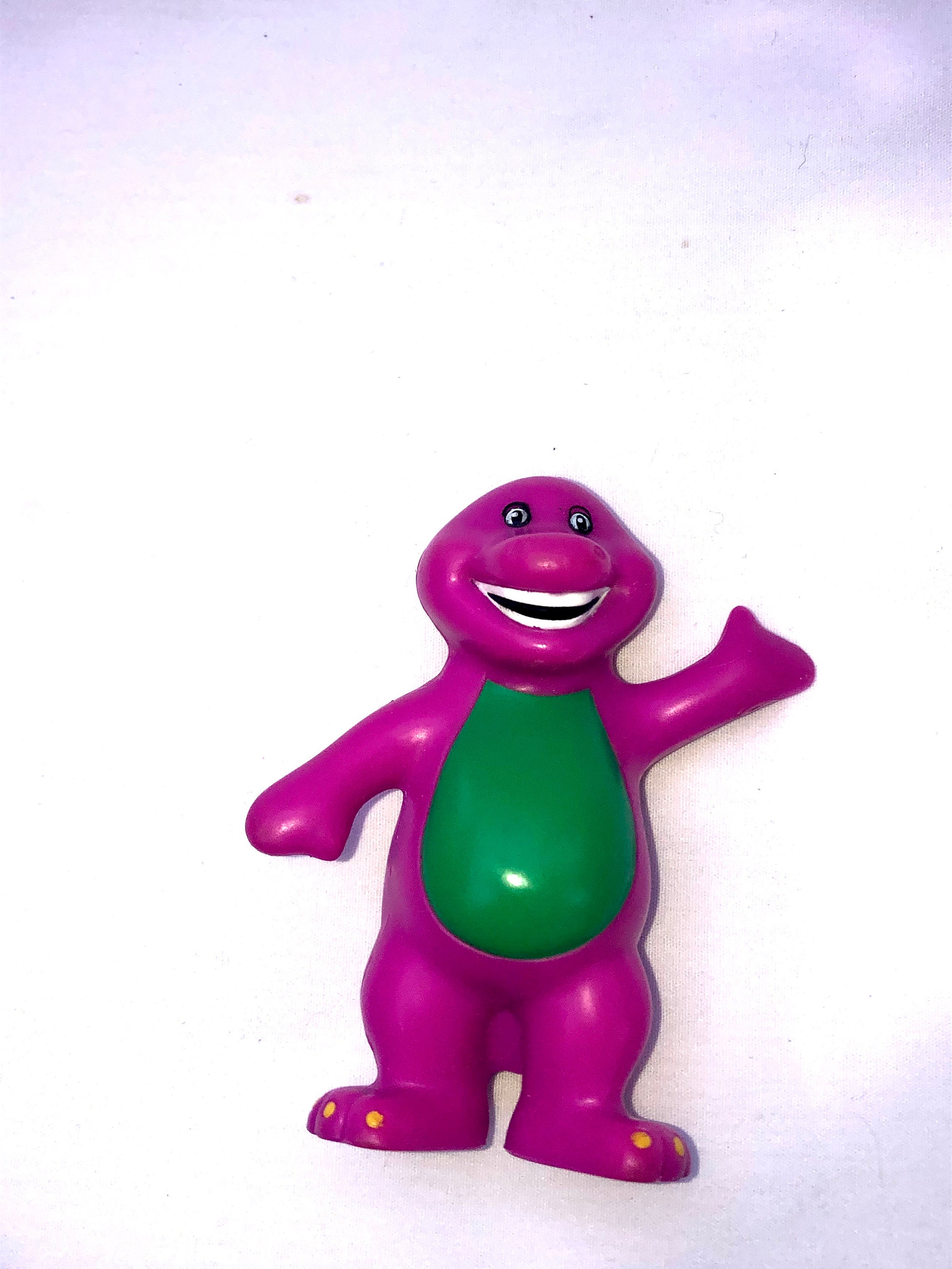 Vintage Barney the Purple Dinosaur, Standing and Waving Toy PVC Figure ...
