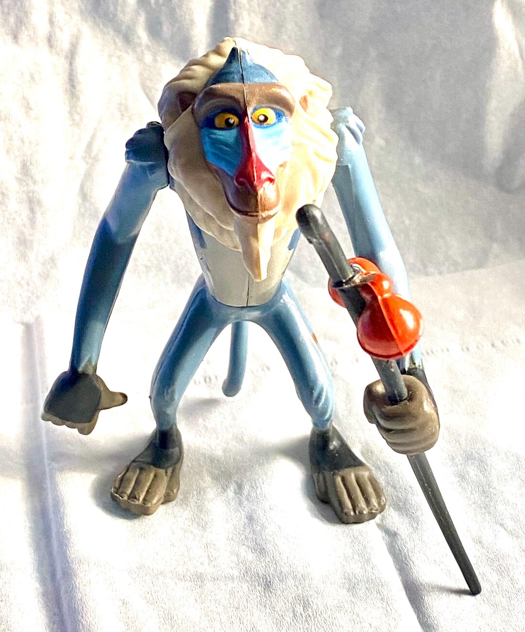 Disney the Lion King RAFIKI Action Figure 1994 Push Button Action ...