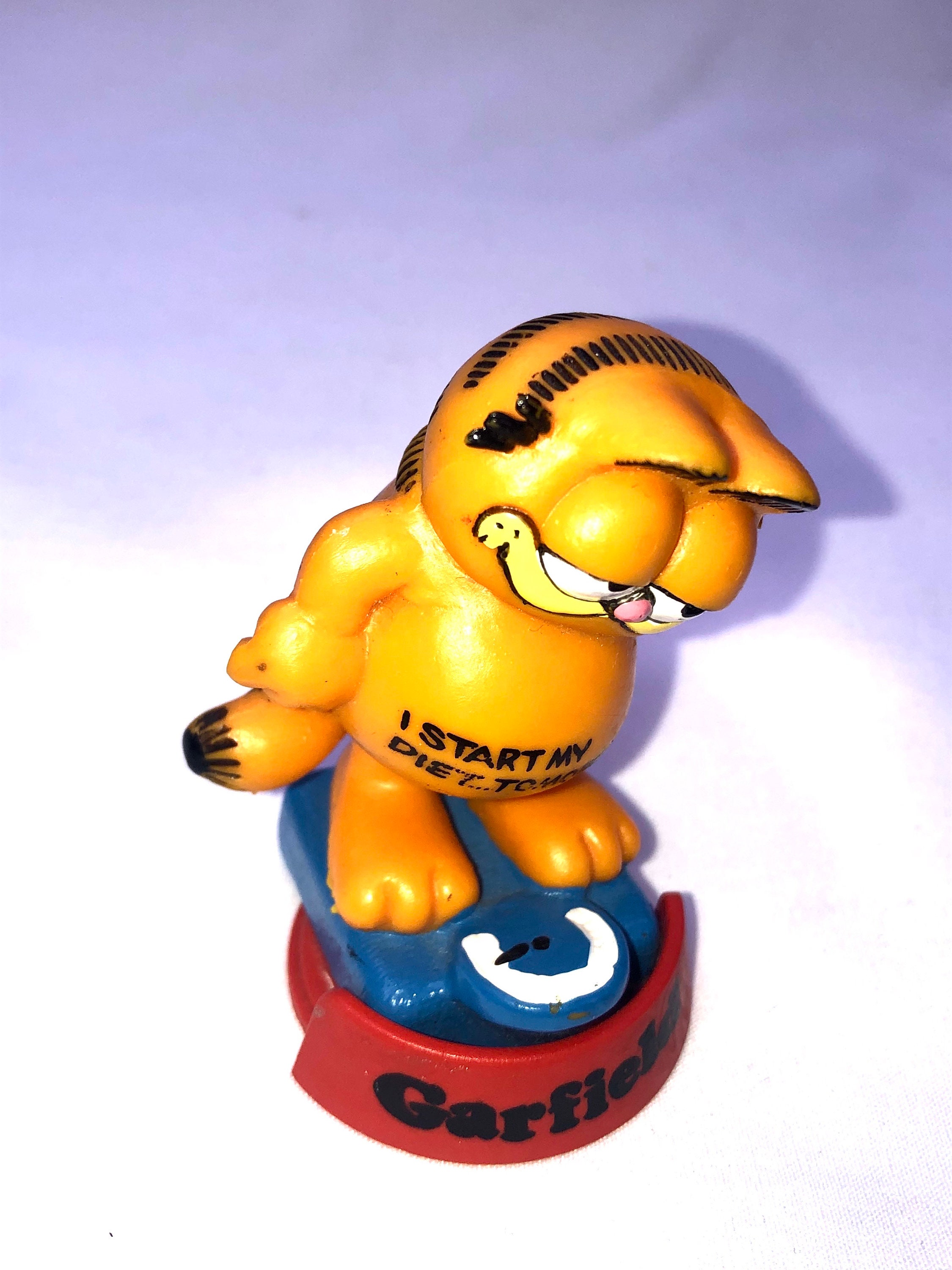 Vintage Garfield on Scales Figure Bully West Germany - Etsy