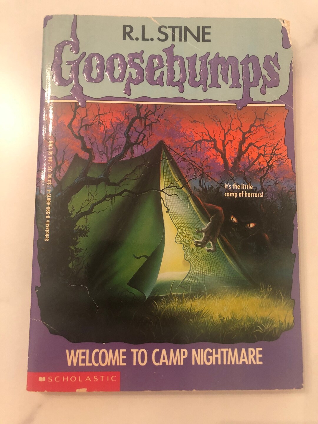 Goosebumps # 9 “welcome to Camp Nightmare “r.l.stine Vintage Book # 9 ...