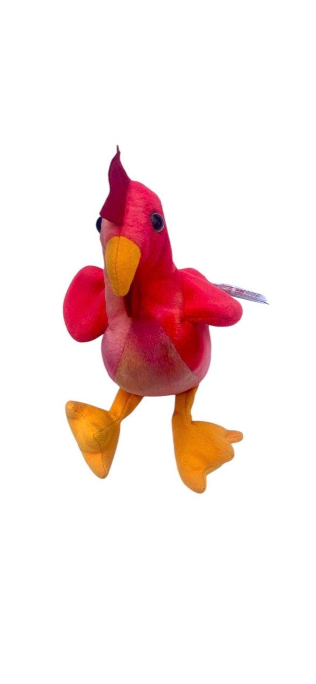 Ty Beanie Baby Strut the Rooster Date of Birth: March 8, 1996 Rare - Etsy