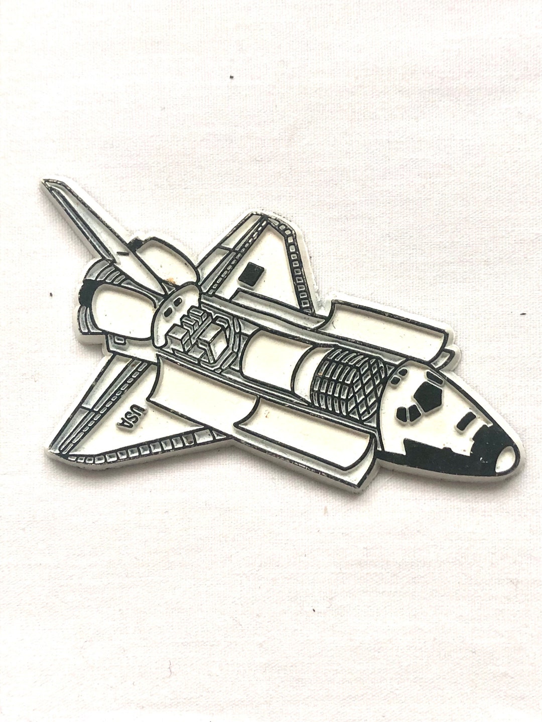 Vintage NASA Space Shuttle fringe Magnet - Etsy