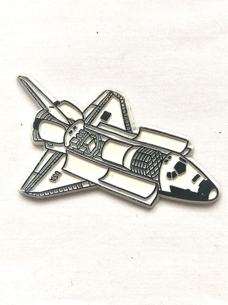 Vintage NASA Space Shuttle fringe Magnet - Etsy