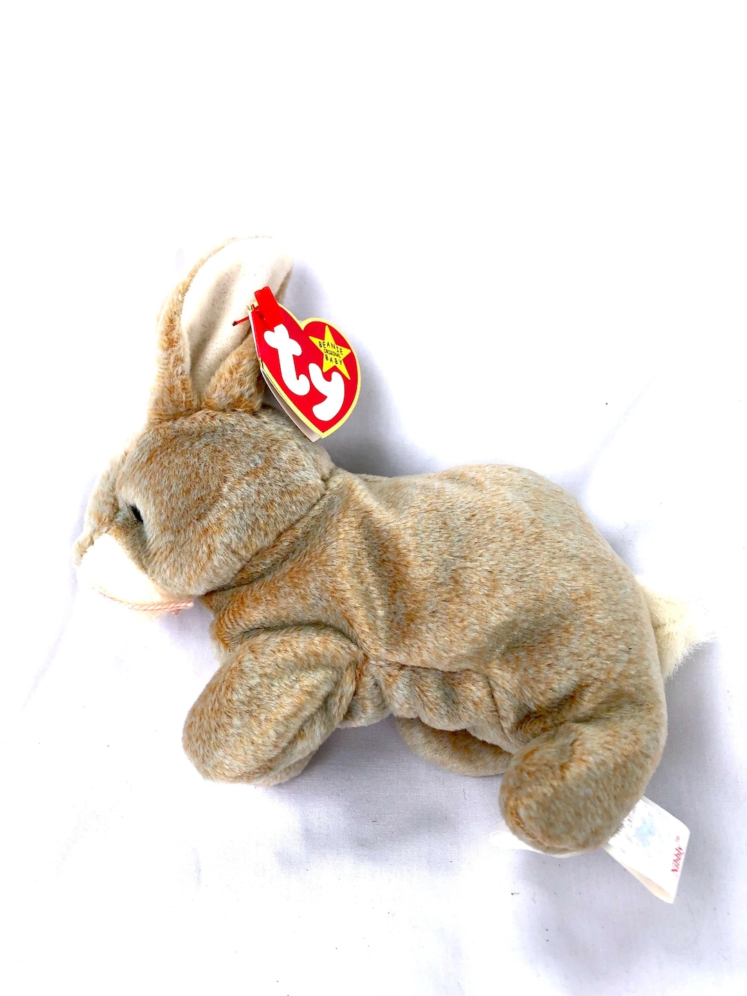 TY Beanie Babies - NIBBLY the Brown Rabbit - Date of Birth: May 7, 1998 ...