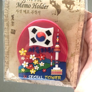 Korean N Seoul Tower Souvenir Fridge 3D Rubber Magnet Gift - Etsy