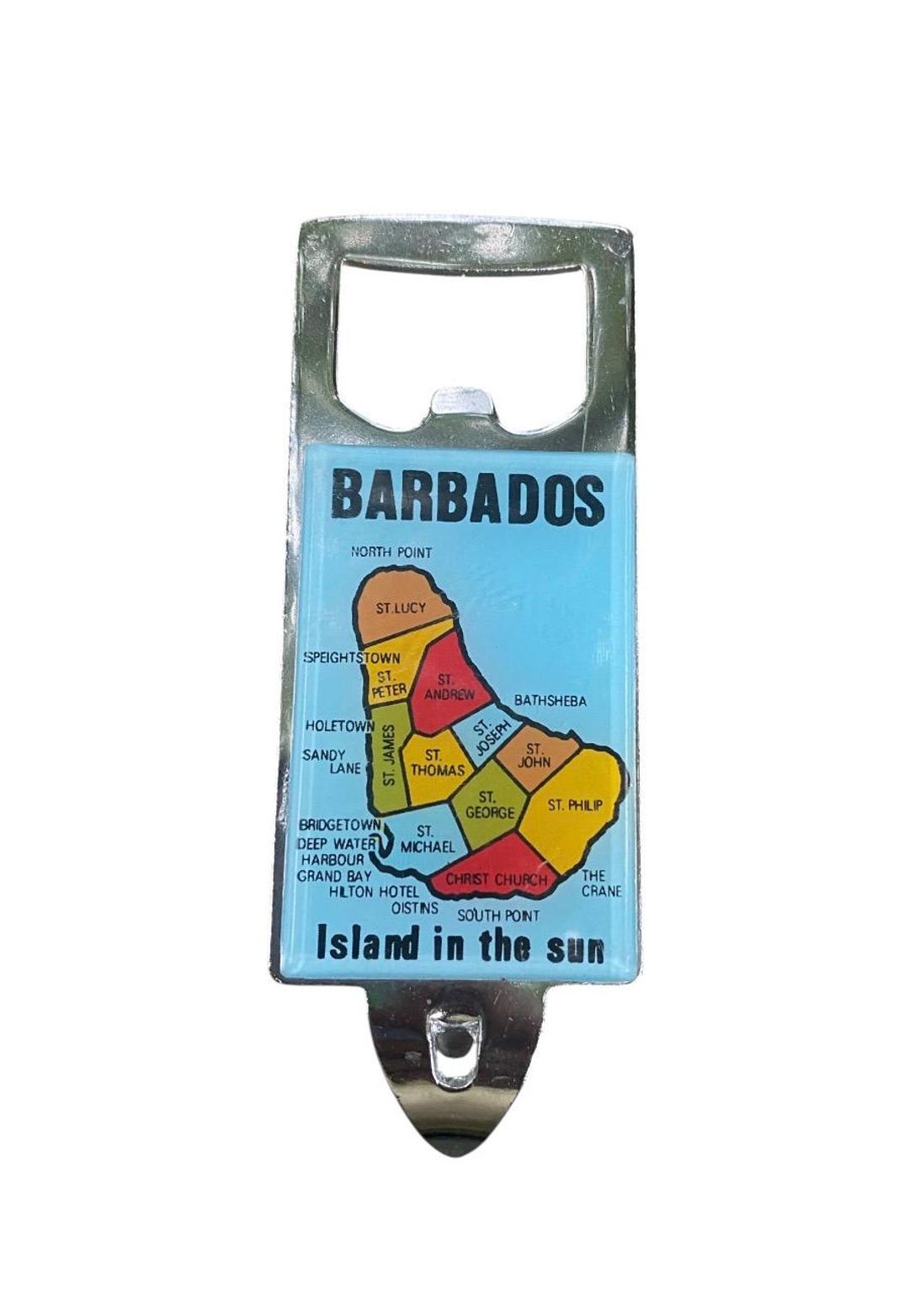 Barbados Map Bottle Opener , Kitchen Barware Decor, Barbados Souvenir ...