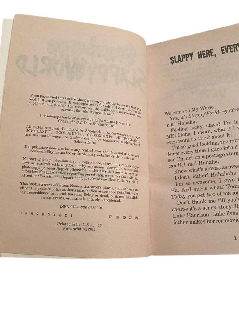 Goosebumps Slappyworld #3 ~ I Am Slappy's Evil Twin ~ by R.L. Stine 1st ...