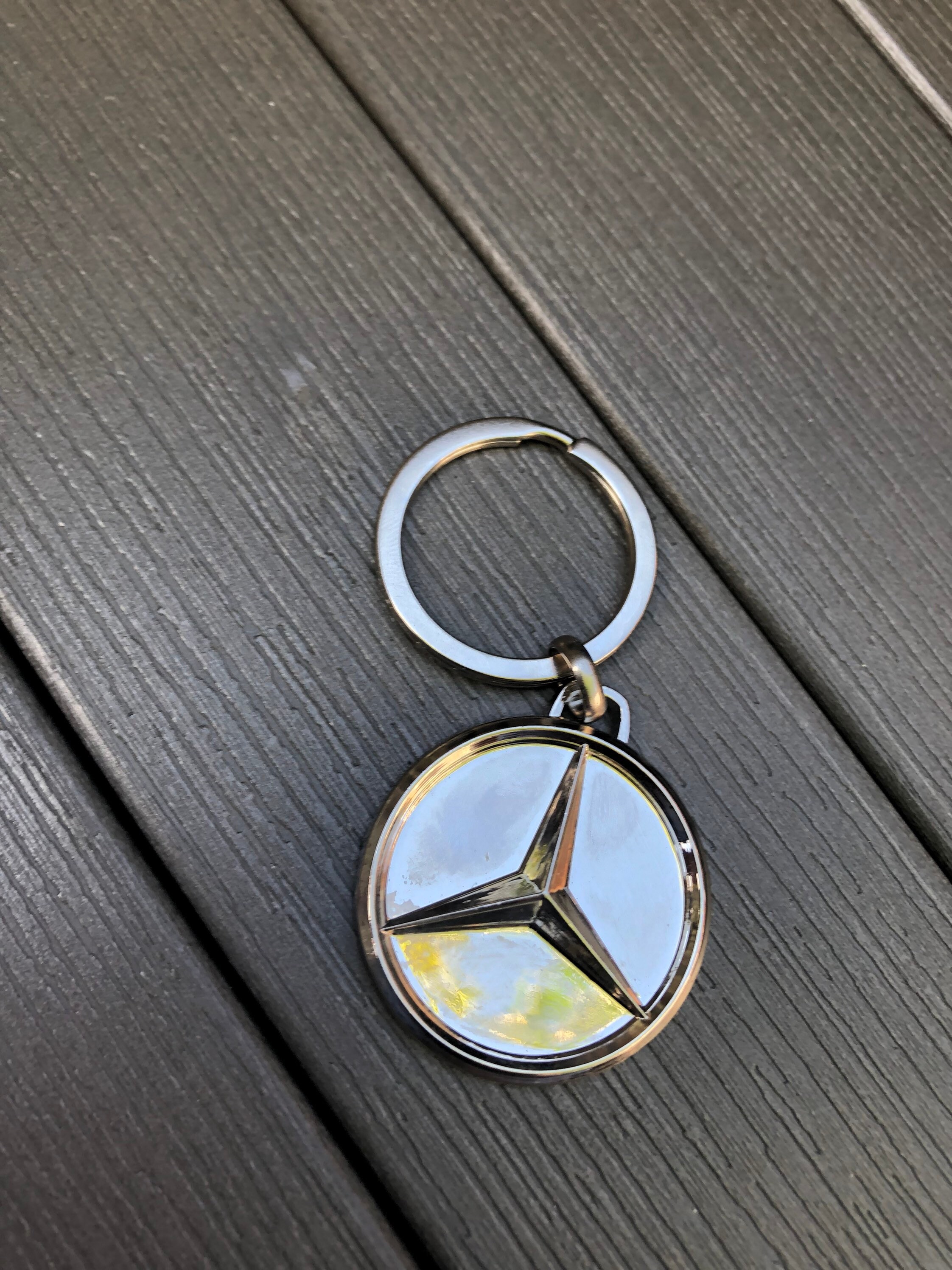 Vintage Two Chrome Mercedes Benz Keychains - Etsy