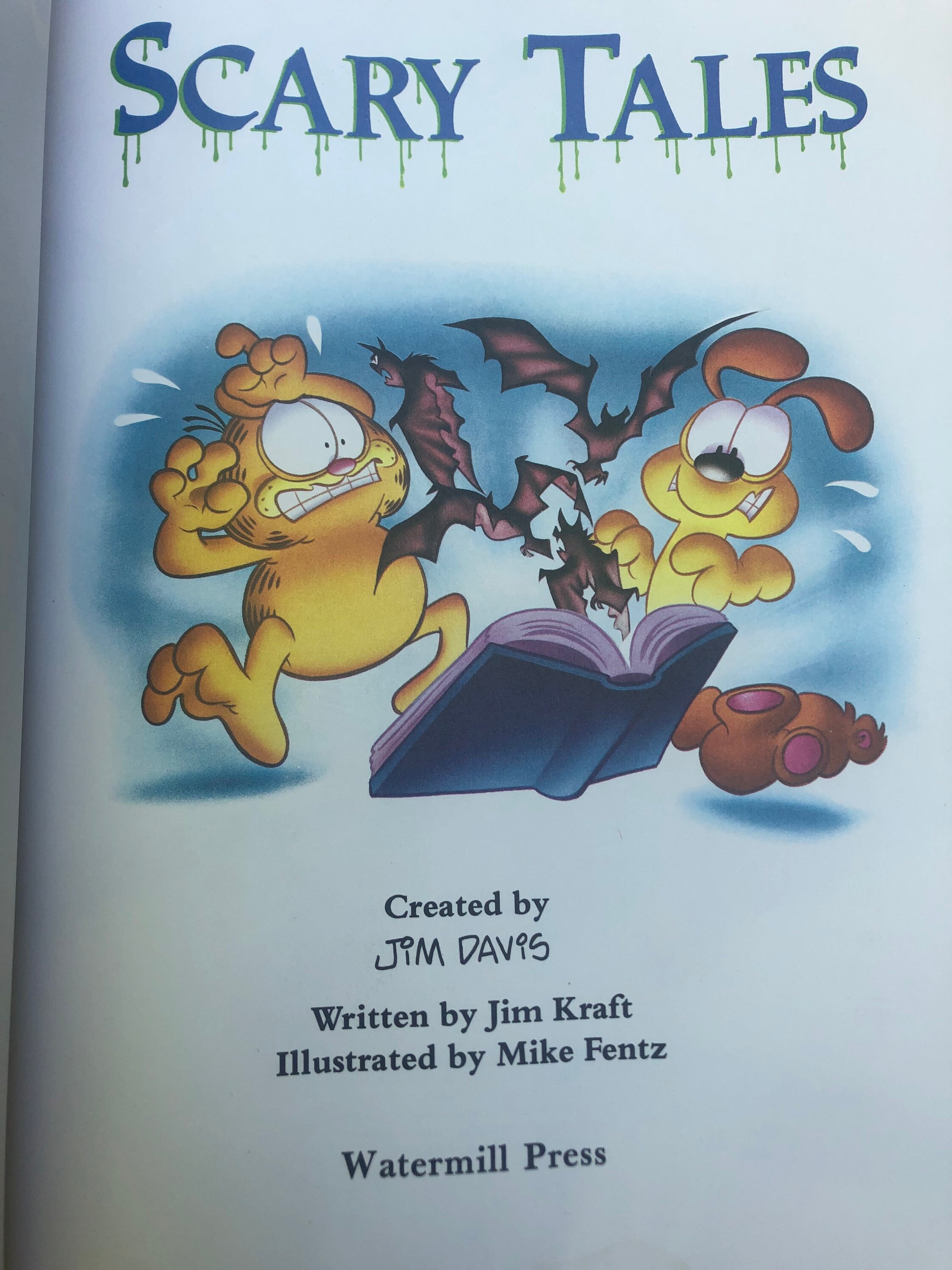 Vintage Garfields Scary Tales Book - Etsy