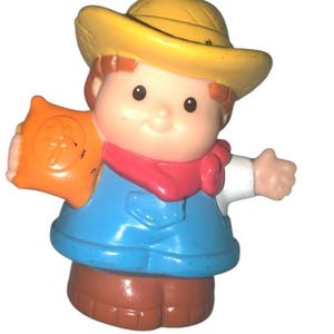 Vintage Fisher Price Little People Jed Farmer Boy Barn Figure Toy 2.5 ...